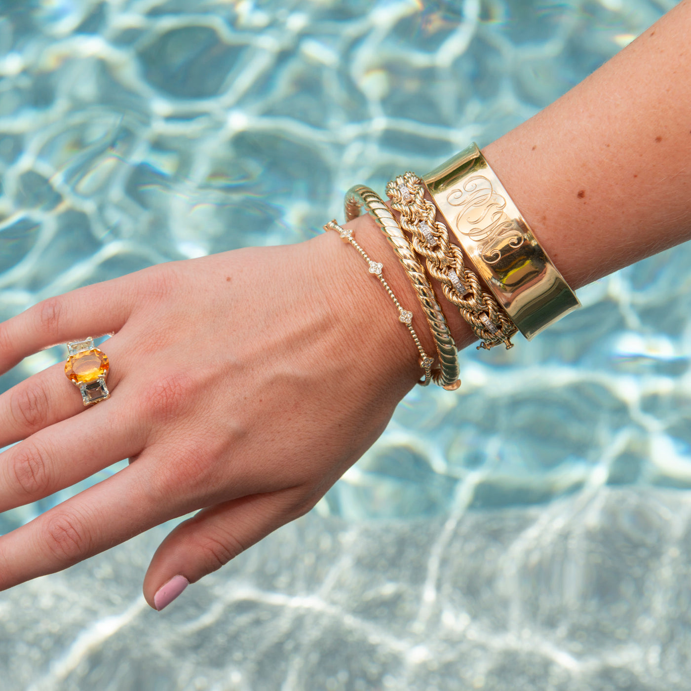 The Petite Club Bracelet with Diamonds
