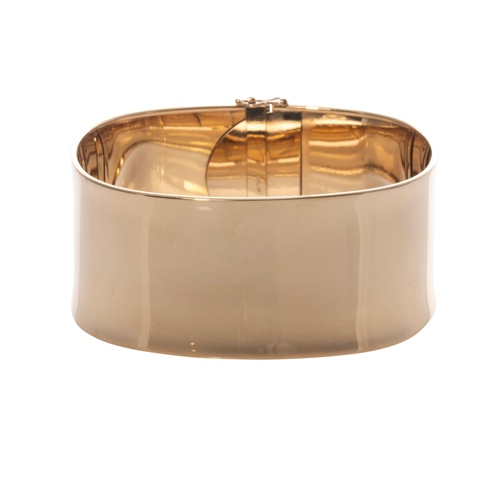 14K Gold Extra Wide Cuff Bangle