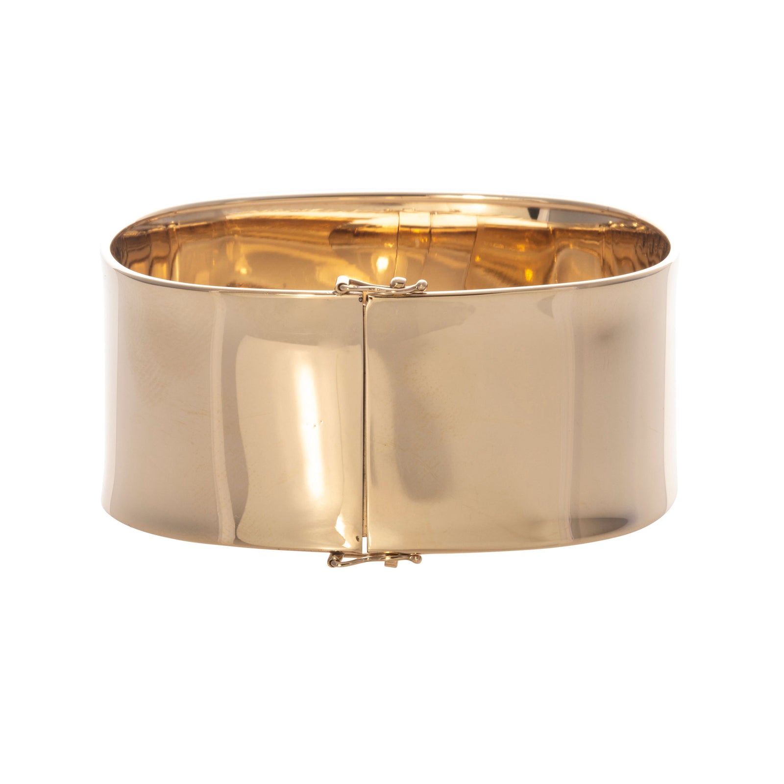 14K Gold Extra Wide Cuff Bangle