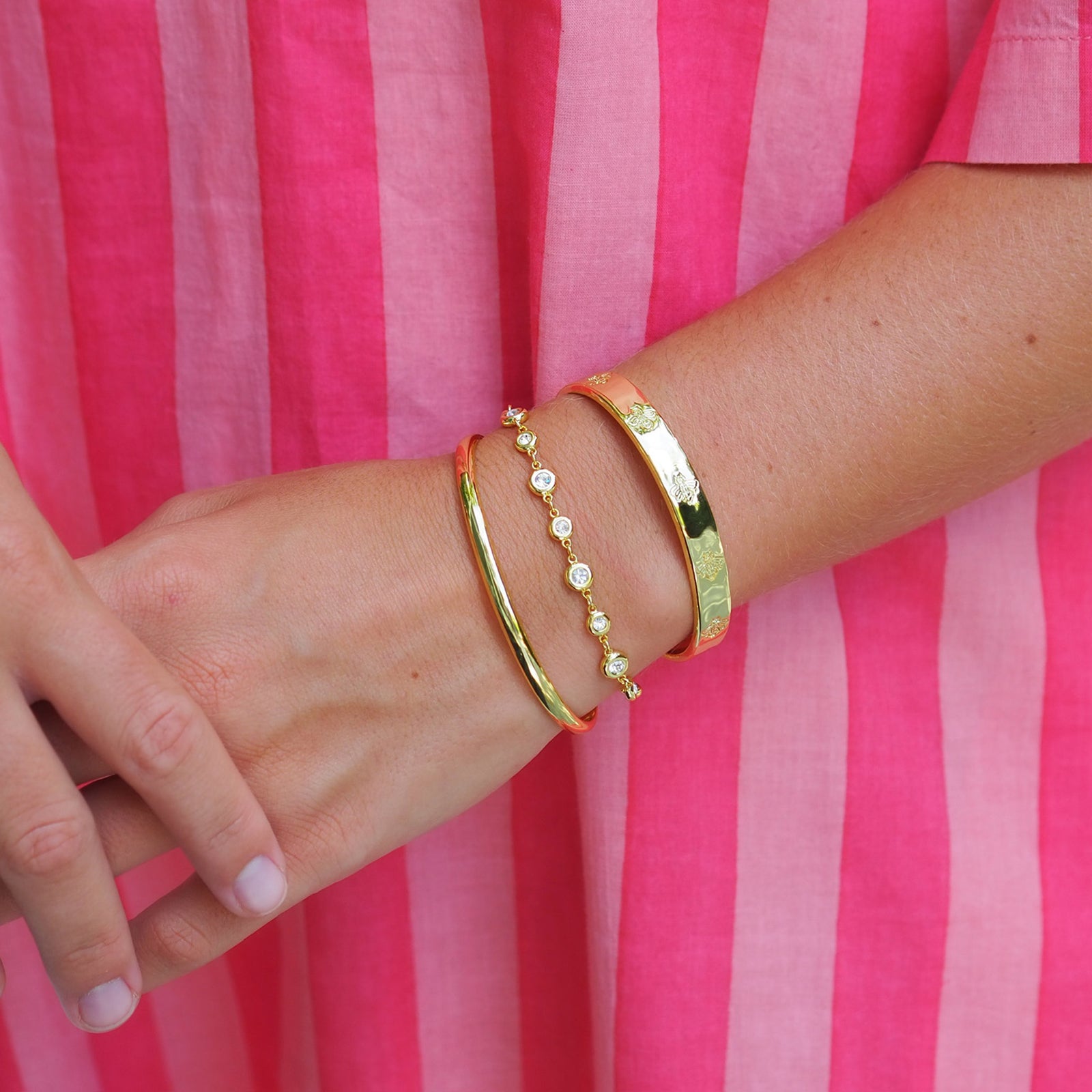 Goldbug Collection Bezel Bracelet