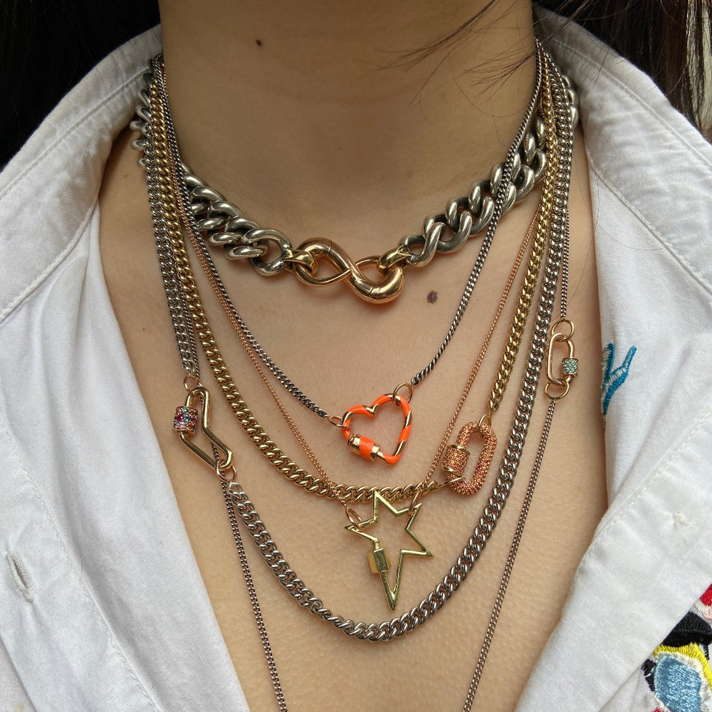 Marla Aaron 14K Yellow Gold Star Lock