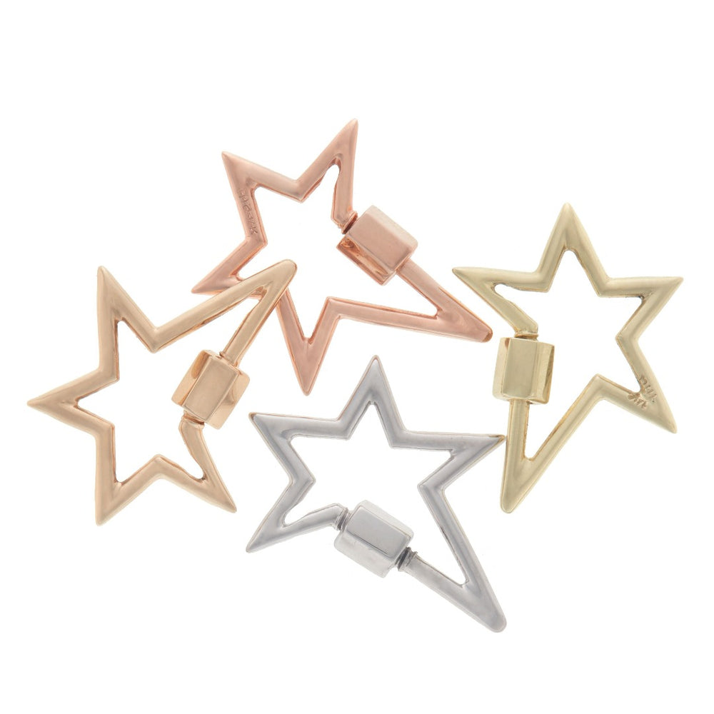 Marla Aaron 14K Yellow Gold Star Lock