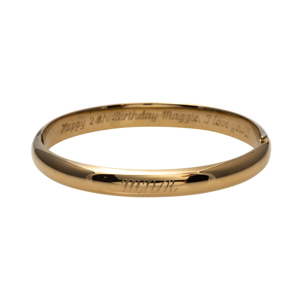 14K Gold-Filled Plain 8mm Bangle