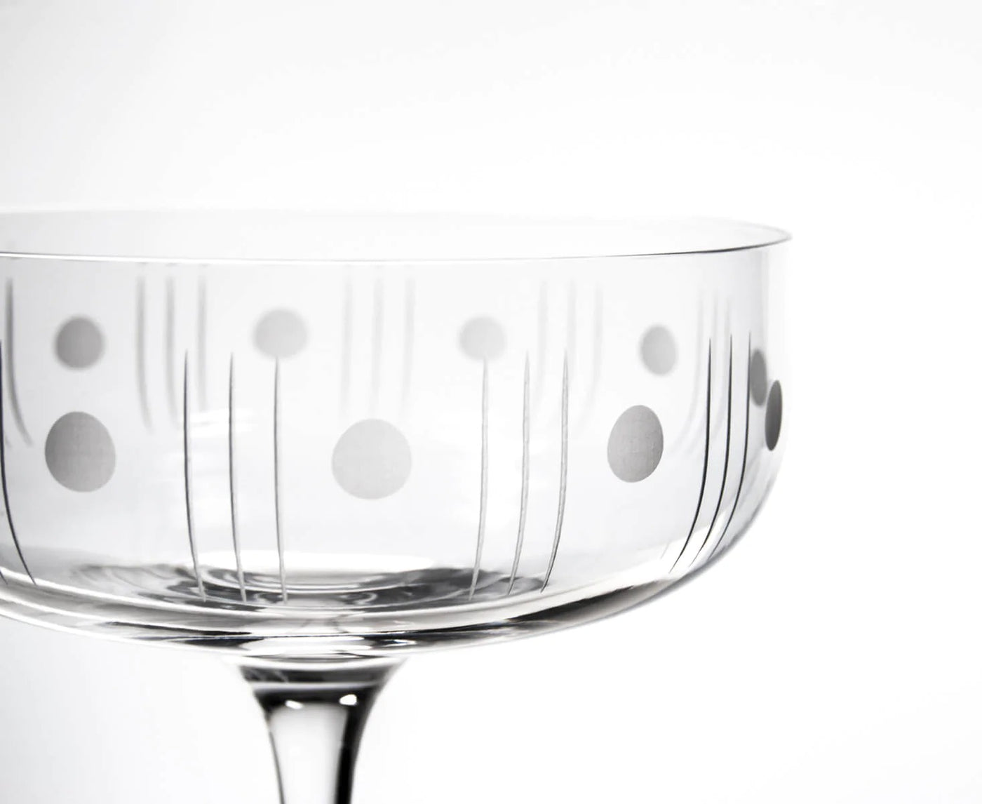 Mid Century Modern Coupe Glass