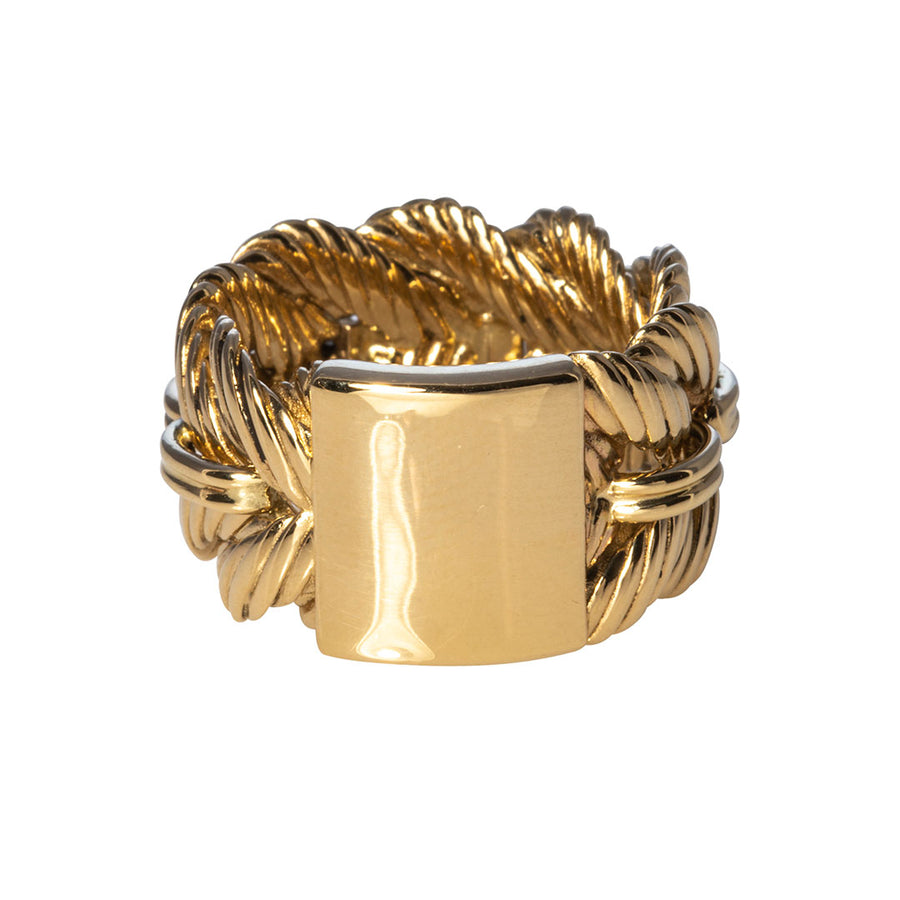 The Club Ring with Diamonds