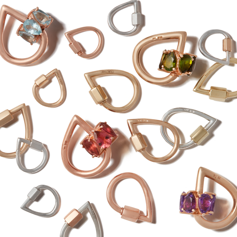 Marla Aaron Silver Baby Drop Lock