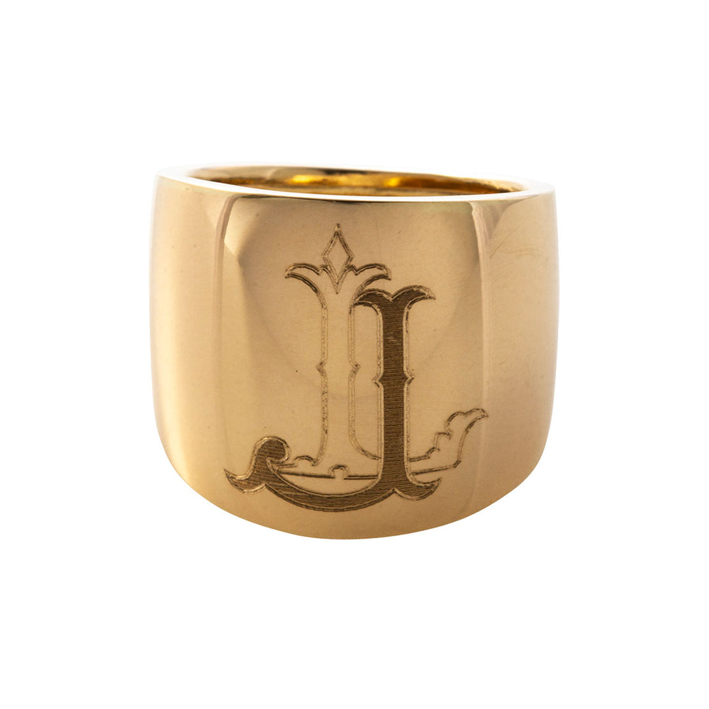 Personalized 14K Gold Cypher Ring