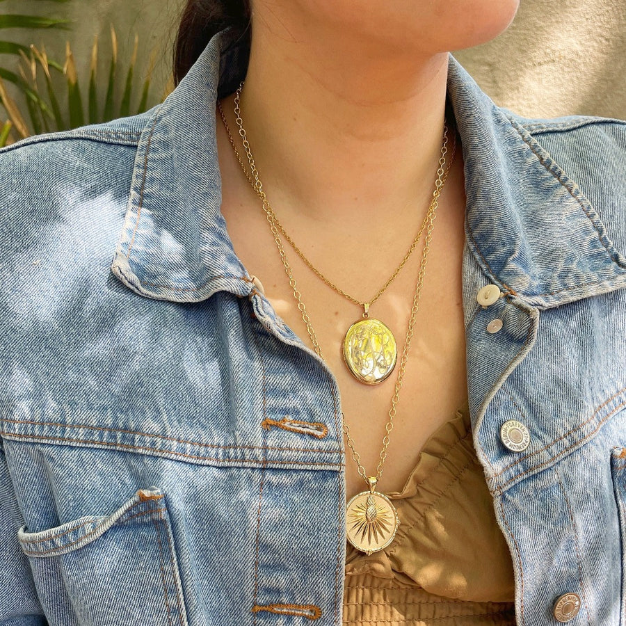 Jane Win CHARLESTON Original Coin Pendant Necklace